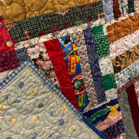 Bedding | Handmade Quilt 46 X 38 Vintage Fabrics Design | Poshmark